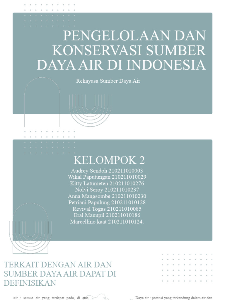 Kelompok 2 - Pengelolaan Dan Konservasi Sda | PDF | Kesehatan Holistik ...