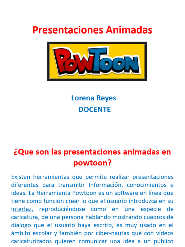 Presentaciones animadas -powtoon | Descargar gratis PDF | Informática
