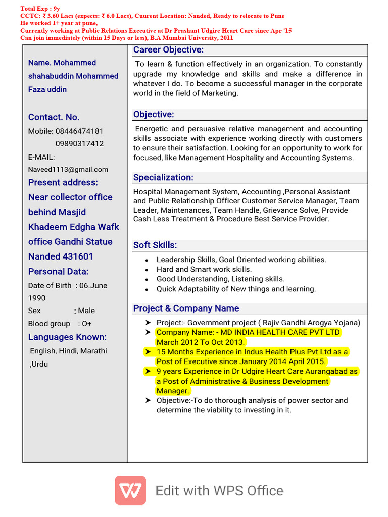 Pune Marketing - Mohammed Shahabuddin | PDF | Cognition | Behavior Modification