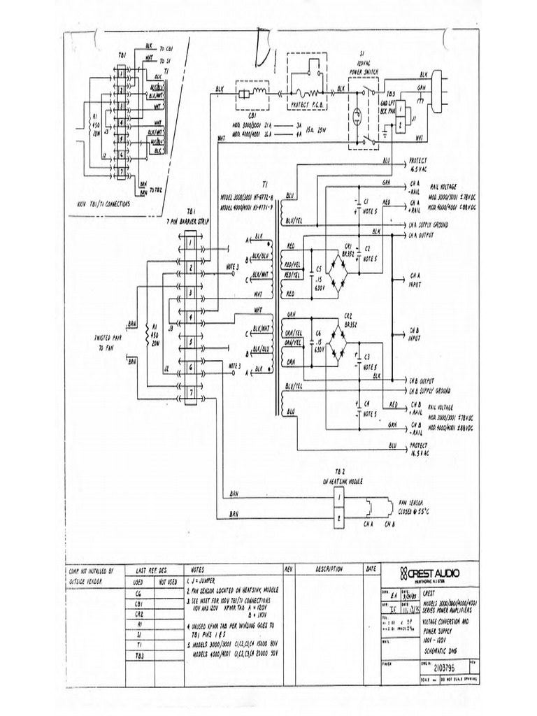 Crest-Audio 3001 4001 SCH | PDF