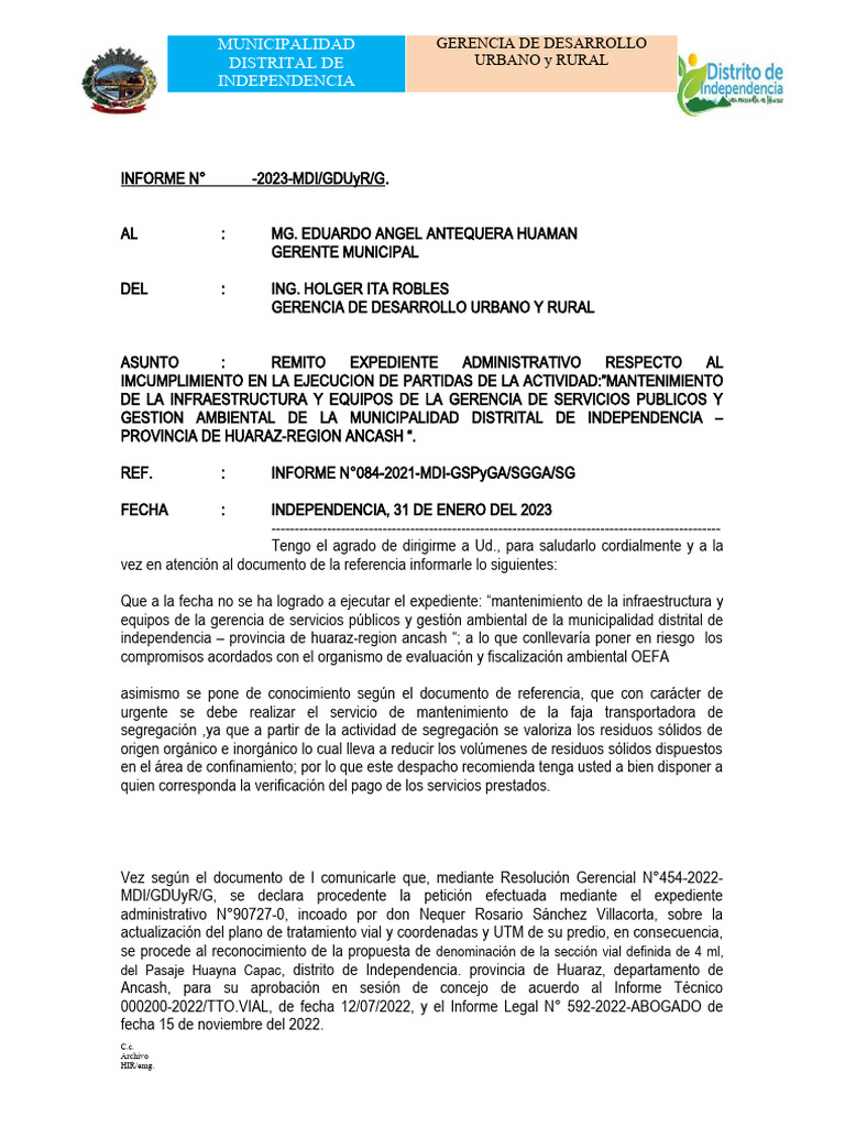 INFORME DE ASESORIA JURIDICA | PDF | Apelación | Esfera pública INFORME DE ASESORIA JURIDICA | PDF | Apelación | Esfera pública