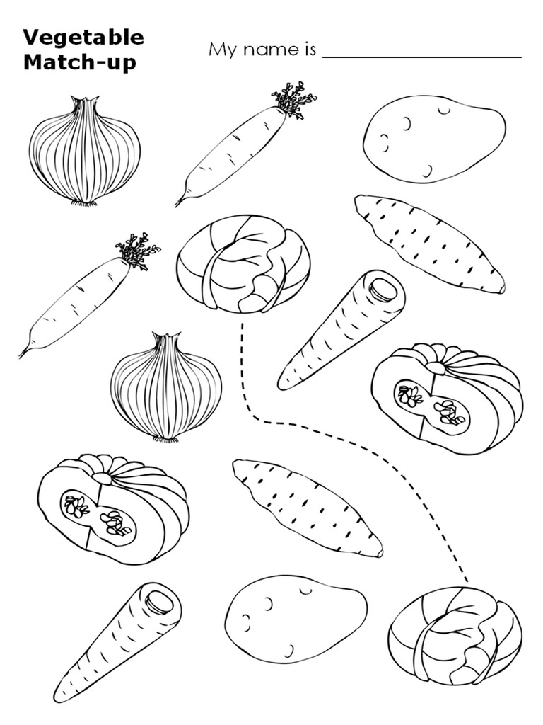 Vegetables Match Up | PDF