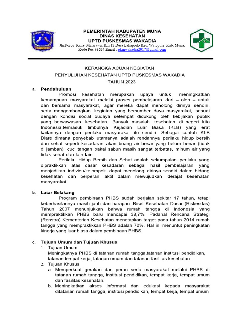 Kak PHBS | PDF | Pengembangan Diri