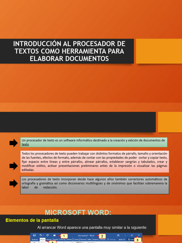 Introducción Al Procesador de Textos Como Herramienta para | PDF | Procesador de textos ...