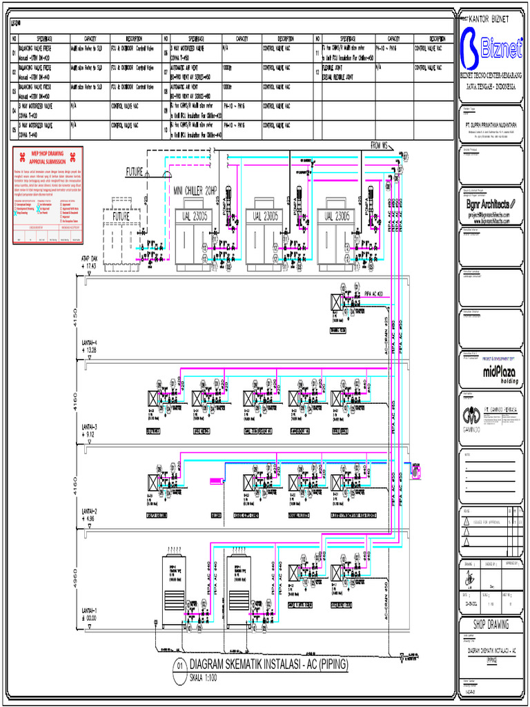 Skematik Vac - Pipa Chiller | PDF