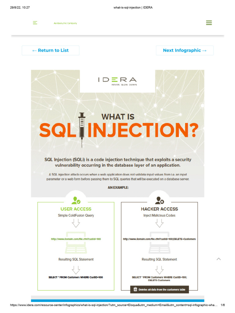 what-is-sql-injection _ IDERA | PDF | Information Technology | Computing