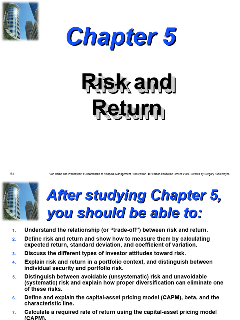 Risk and Return in Financial Management | PDF | Capital Asset Pricing ...