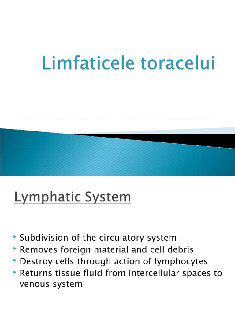 Limfaticele Toracelui | PDF | Lymphatic System | Respiratory Tract