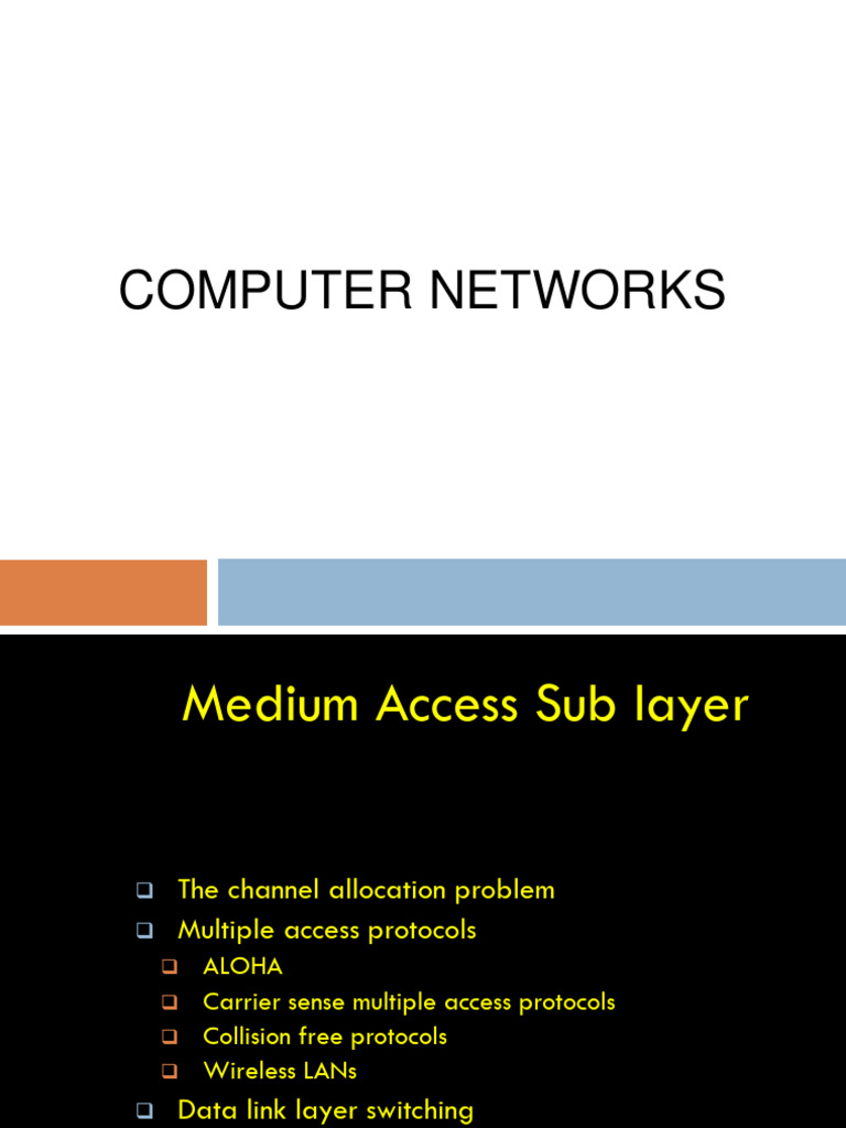 CN - Unit II MAC | PDF | Wireless Lan | Computer Network