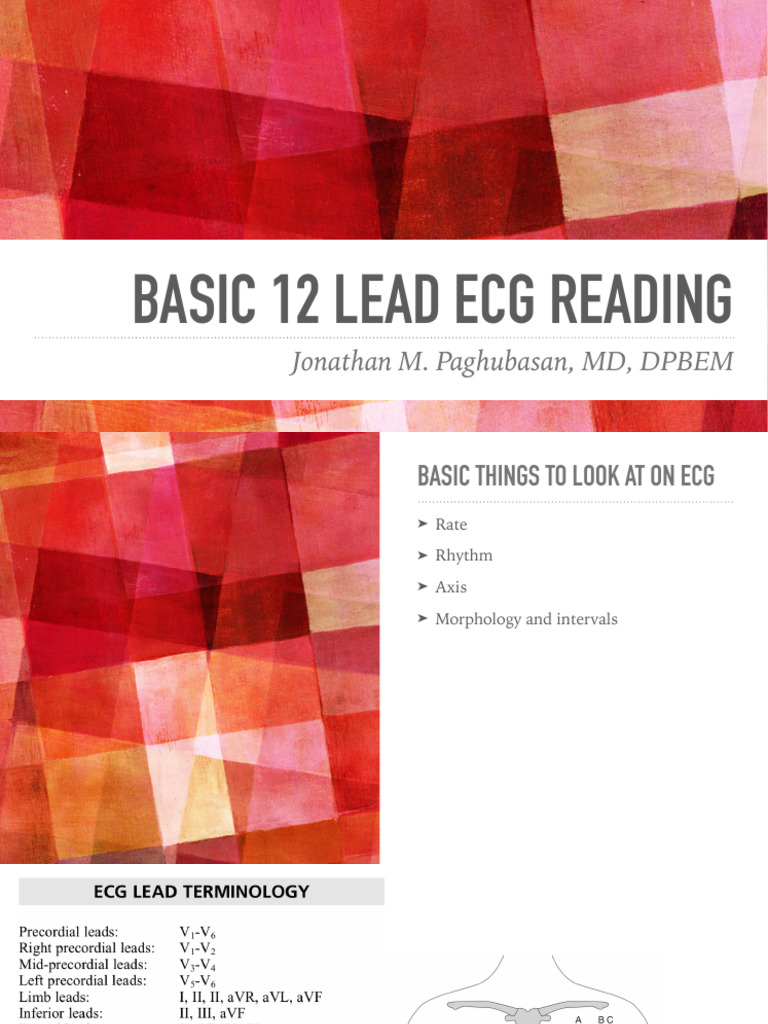 Basic 12 Lead ECG | Download Free PDF | Electrocardiography | Cardiology