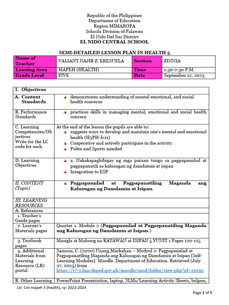 1st COT MATH SY. 2023-2024 | PDF