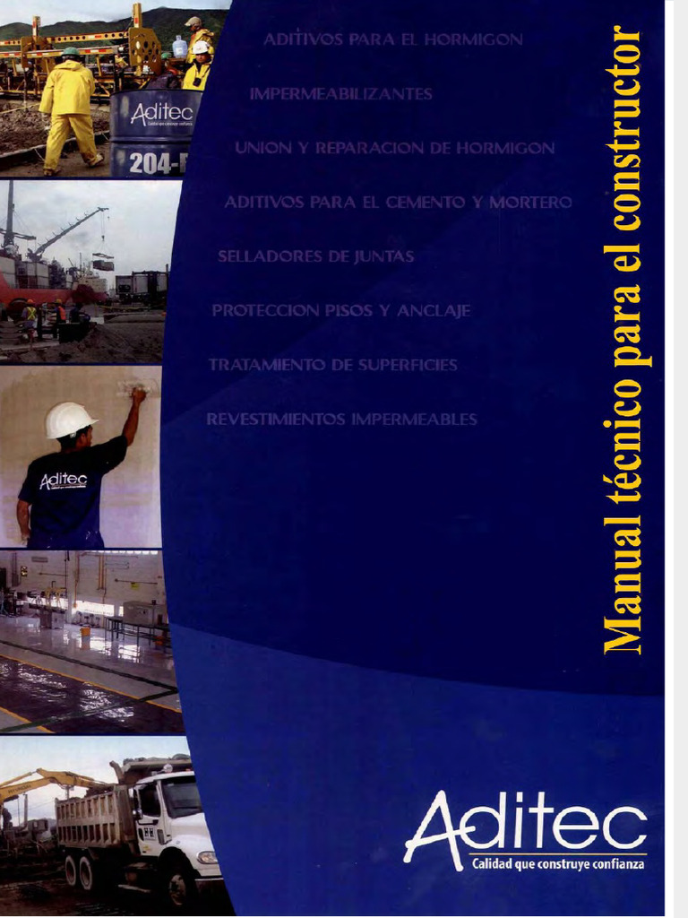 Manual Aditec | PDF | Hormigón | Cemento