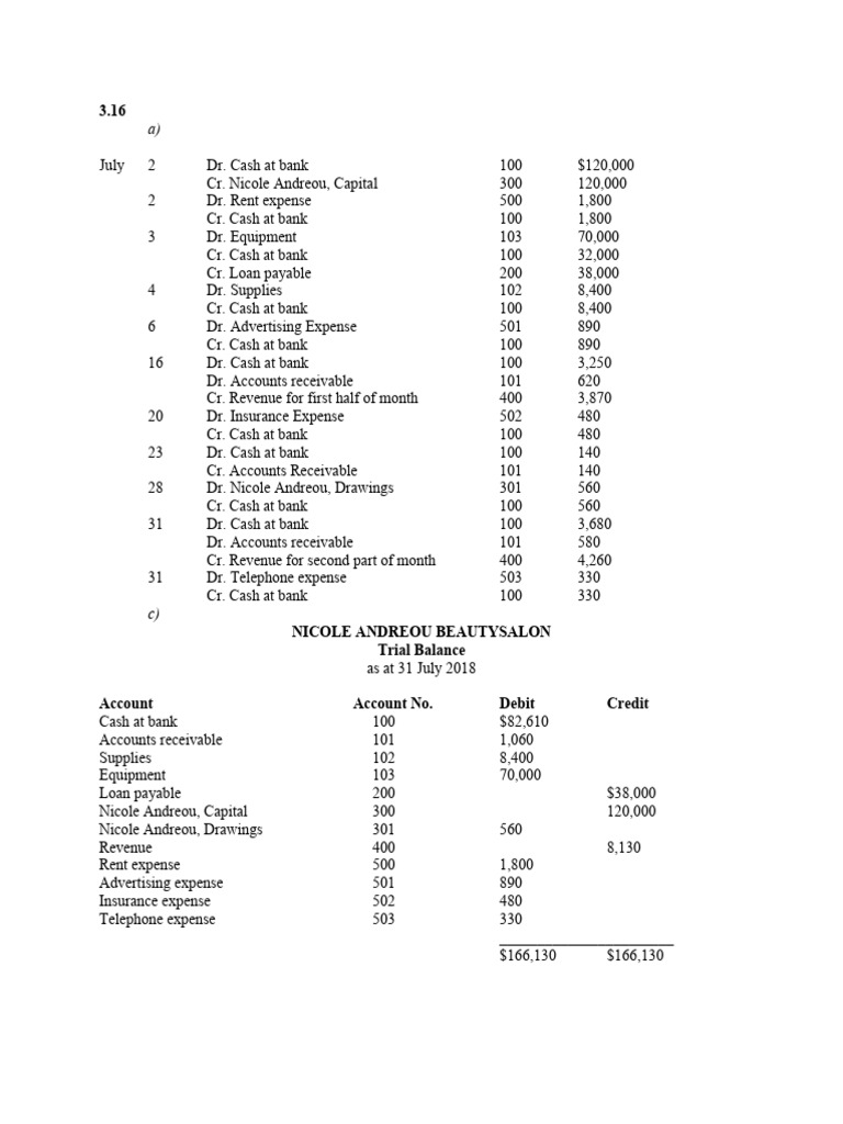 Acc101 Accounting Chapter 3 Download Free Pdf Debits And