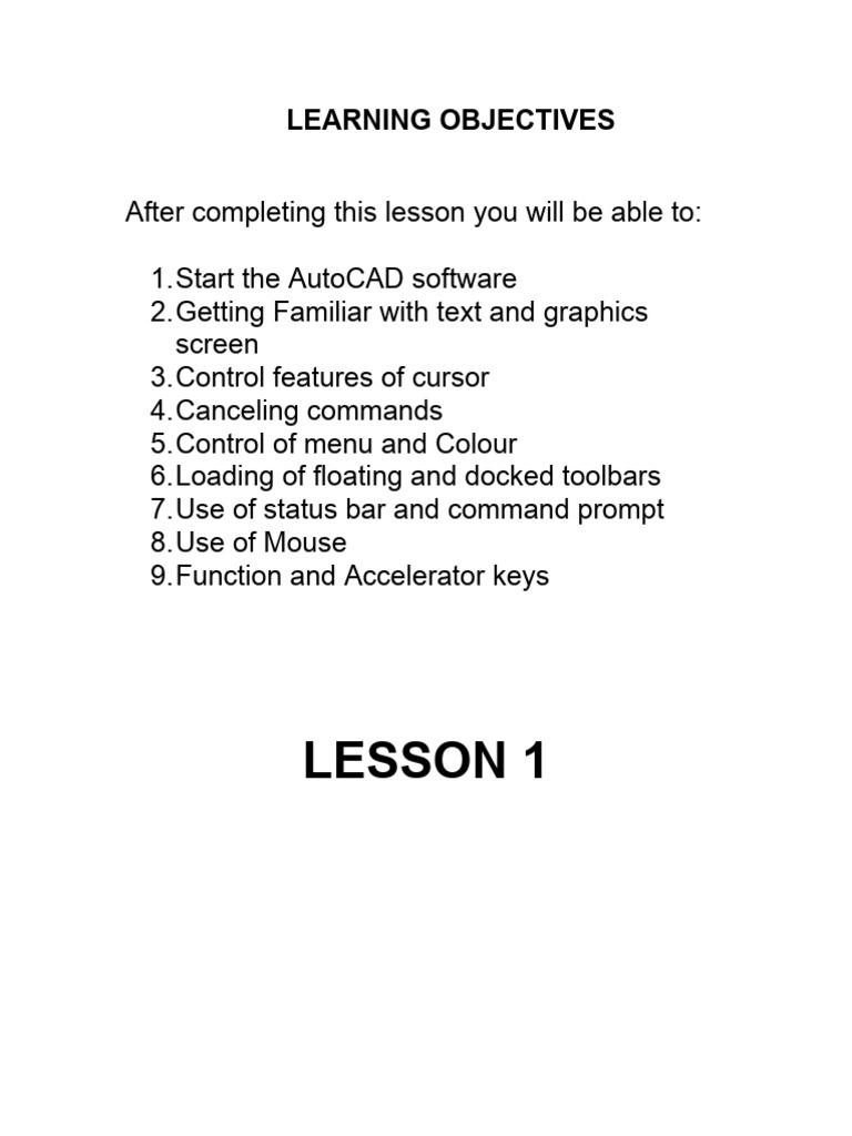 Learning Objectives | PDF