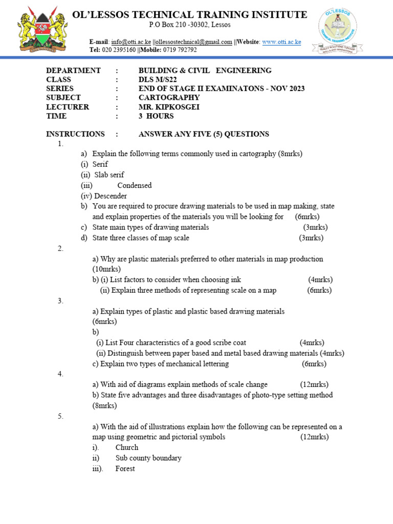 Cartography DLS M22 - S22 | PDF | Map | Cartography