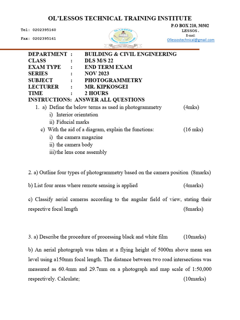 Photogrammetry DLS M22 - S22 | PDF