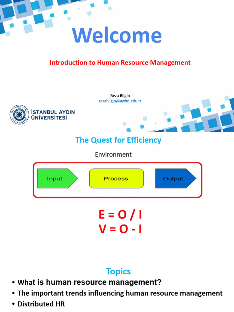 01 Introduction To Human Resource Management | PDF | Human Resource ... 01 Introduction To Human Resource Management | PDF | Human Resource ...