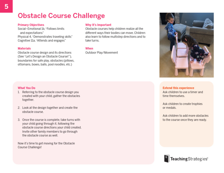 Obstacle Course Fun for Kids | PDF