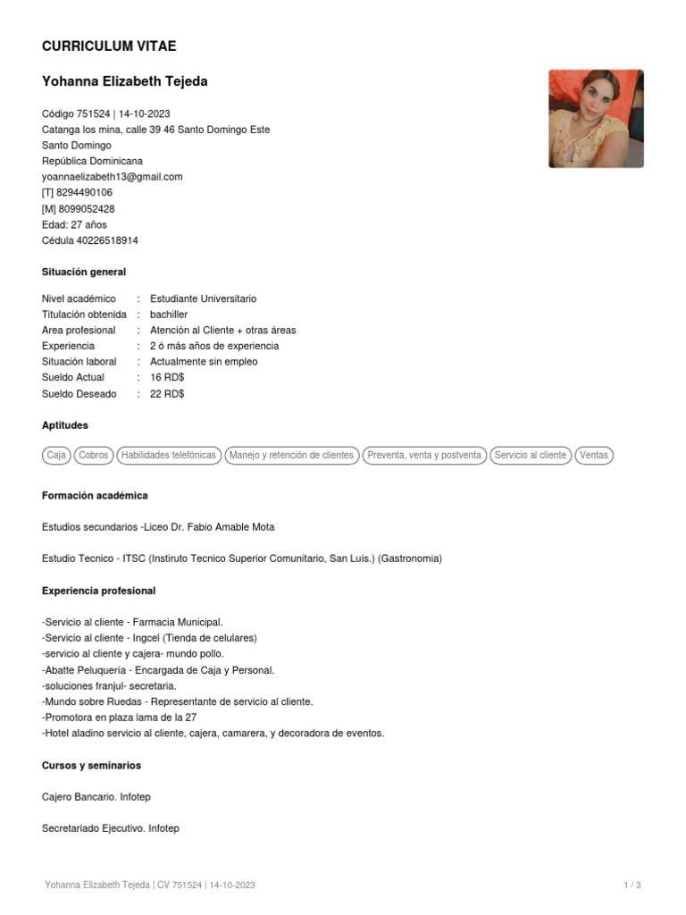 CV 751524 Yohanna Elizabeth Tejeda_240127_101942_copia | PDF
