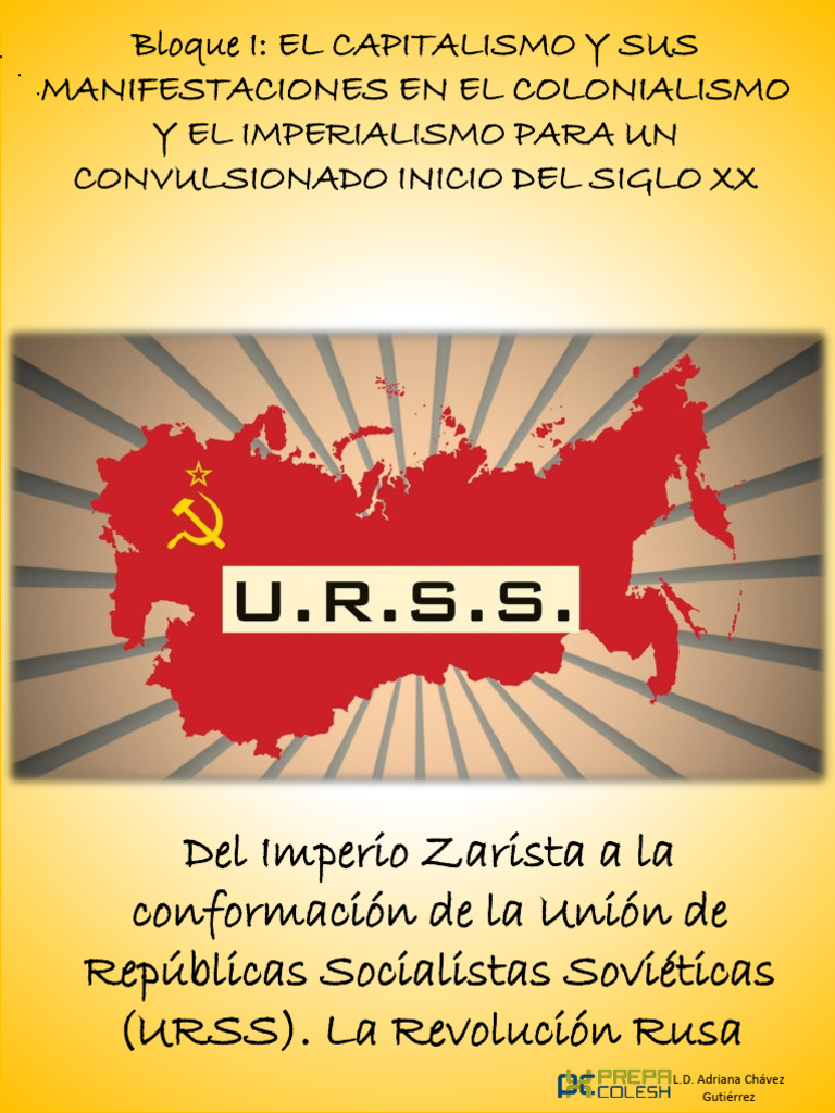 Del Imperio Zarista A La Conformación de La Unión de Repúblicas ...