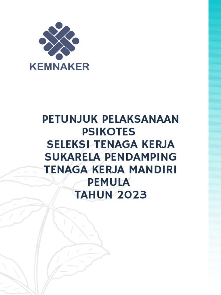 Jadwal Psikotes TKS Pemula 2023 | PDF