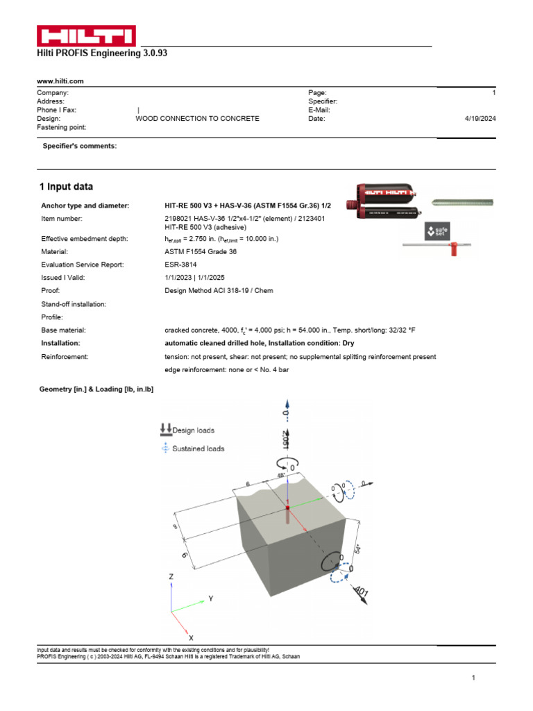 Wood to Concrete Connection Design | PDF | Building Engineering ...
