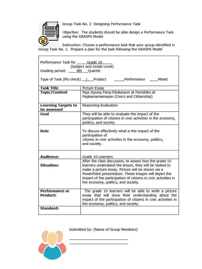 Group Task No. 2 Assessment | PDF | Career & Growth | Social Science