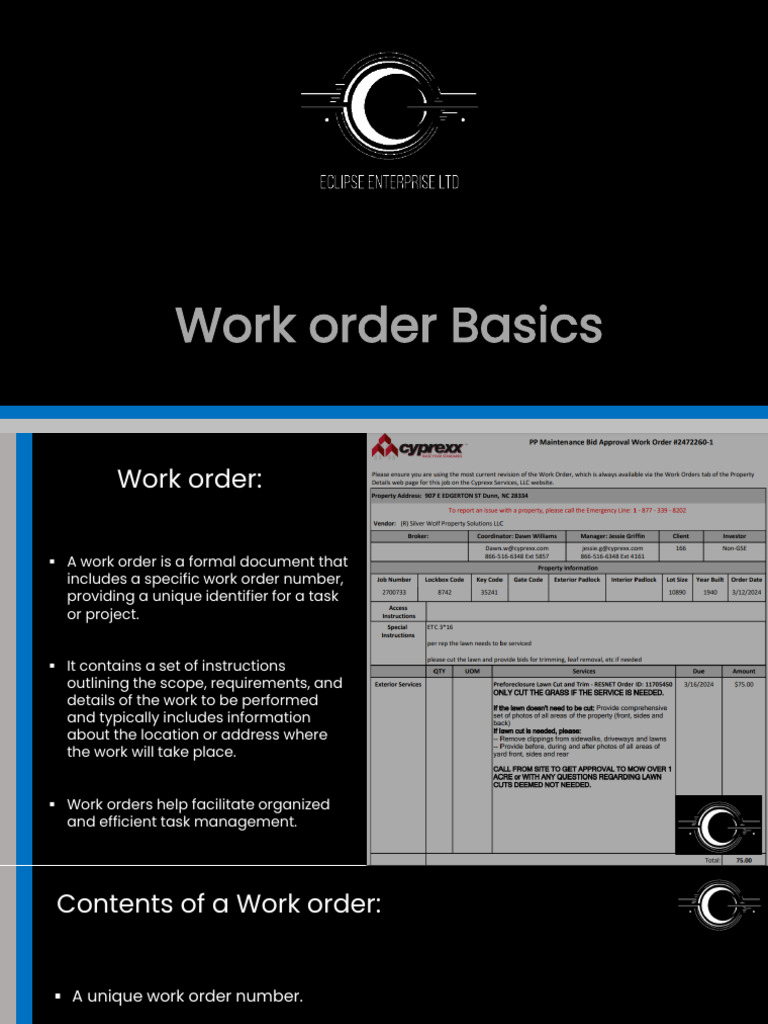 EEL - Work Order Basics | Download Free PDF | Hazards