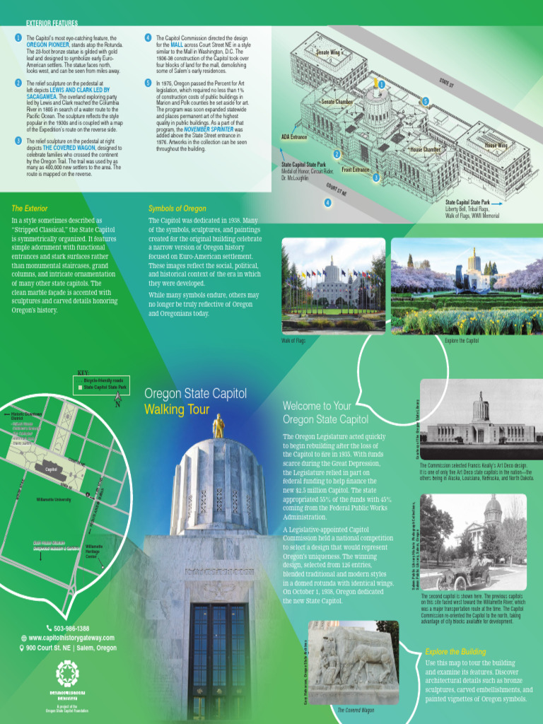 Oregon State Capitol Self-Guided Tour | PDF | United States Capitol