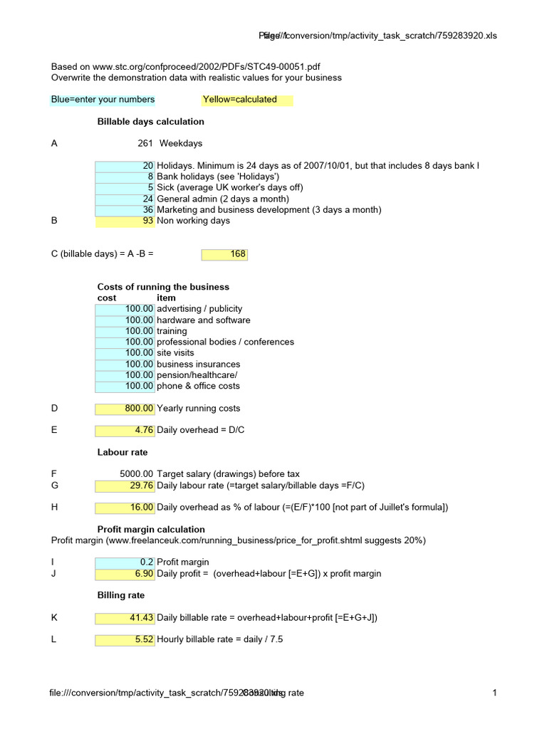 Freelance Consulting Rate Guide | PDF | Business Economics | Business