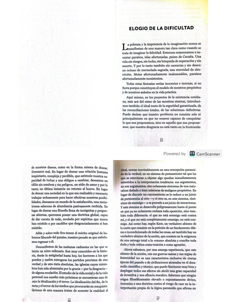 Elogio A La Dificultad, Estanislao Zulet | PDF