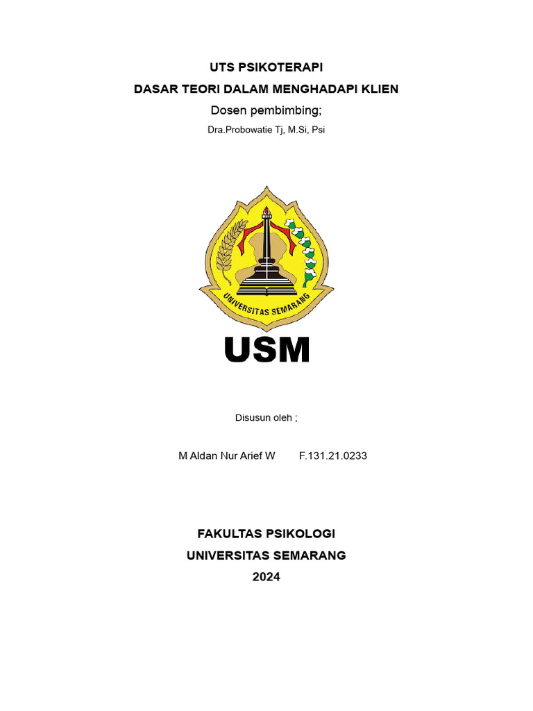 0233 Uts Psikoterapi | PDF