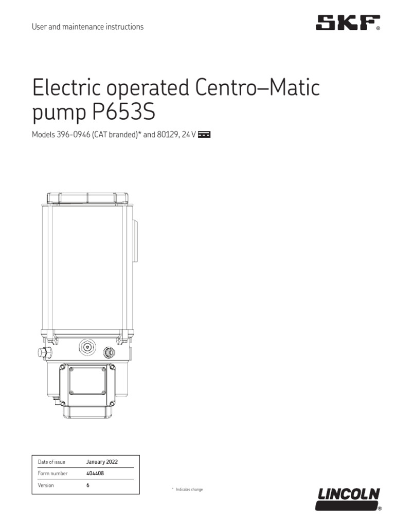 Central de Lub Lincoln Cat 1700K | PDF | Pump | Alternating Current