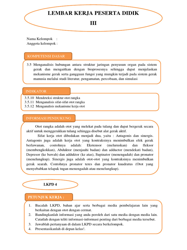 LKPD Pert. III LKPD (Kunci Jawaban) | PDF