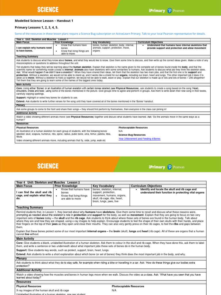 iPLS+Implementation Science+Lesson Handout+1 Primary+Science+Lesson ...