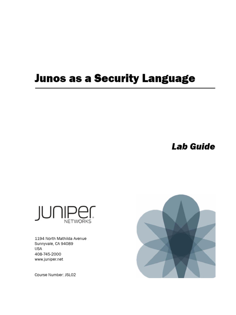 Junos As A Security Language | PDF | Command Line Interface | Graphical User Interfaces
