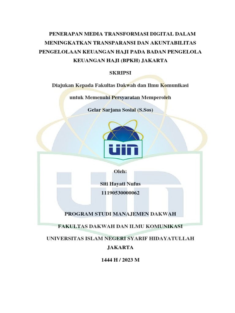 Siti Hayati Nufus-Fdk | PDF