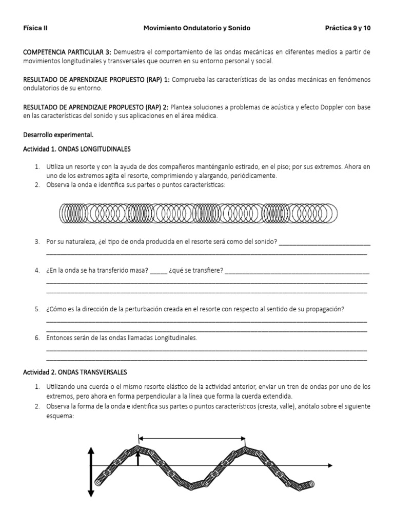 Práctica Ondas y Sonido | PDF | Olas | Sonido