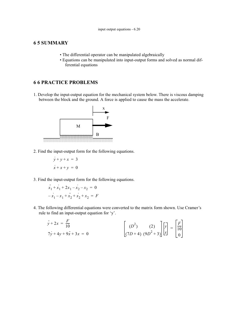 Problems And Solutions Mechanical System Pdf