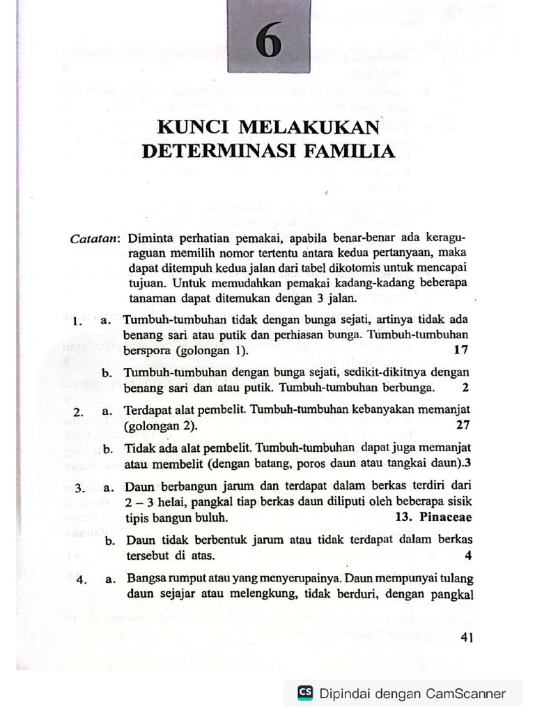 Kunci Determinasi Tumbuhan_compressed | PDF
