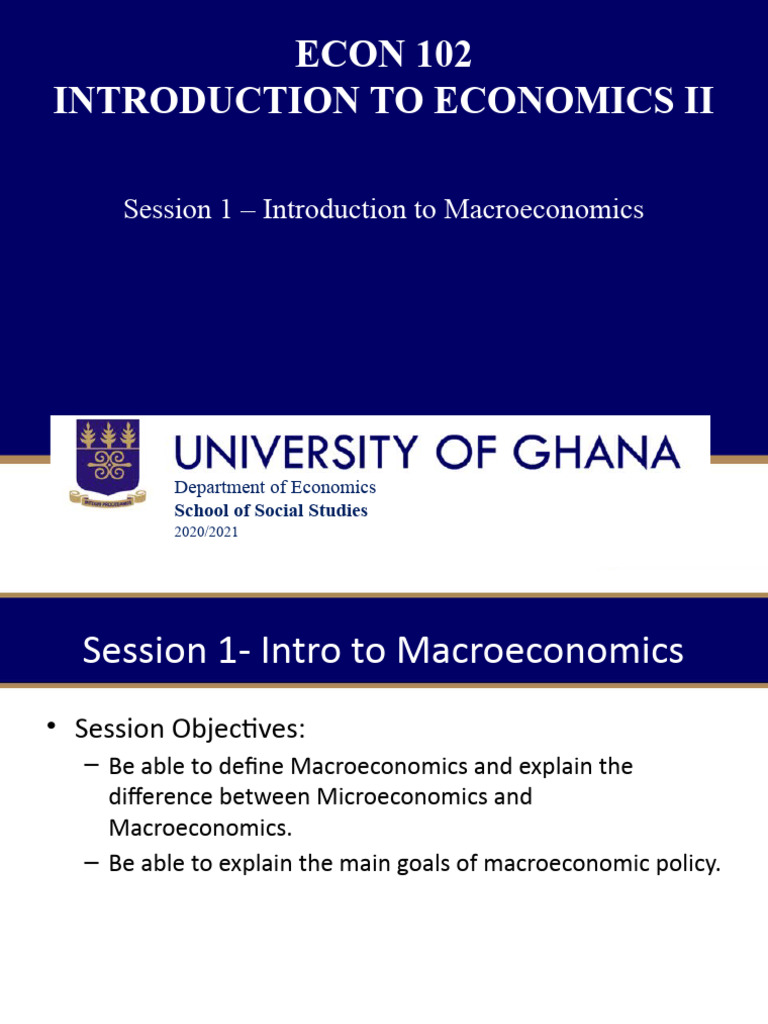 Introduction To Economics II | PDF | Macroeconomics | Cost Of Living