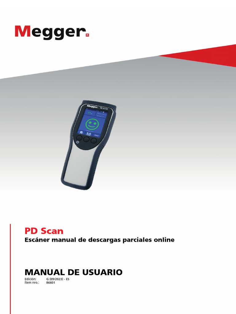 Manual de Usuario PD Scan Megger | PDF | Sensor | Medición
