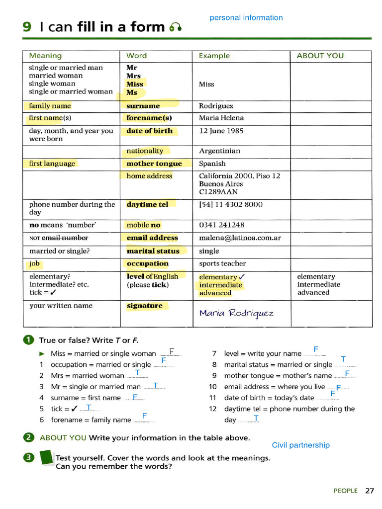 Family and Personal Details Overview | PDF | Family | Living Arrangements