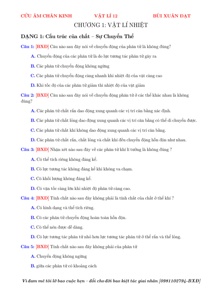 Chương 1 D NG 1 | PDF