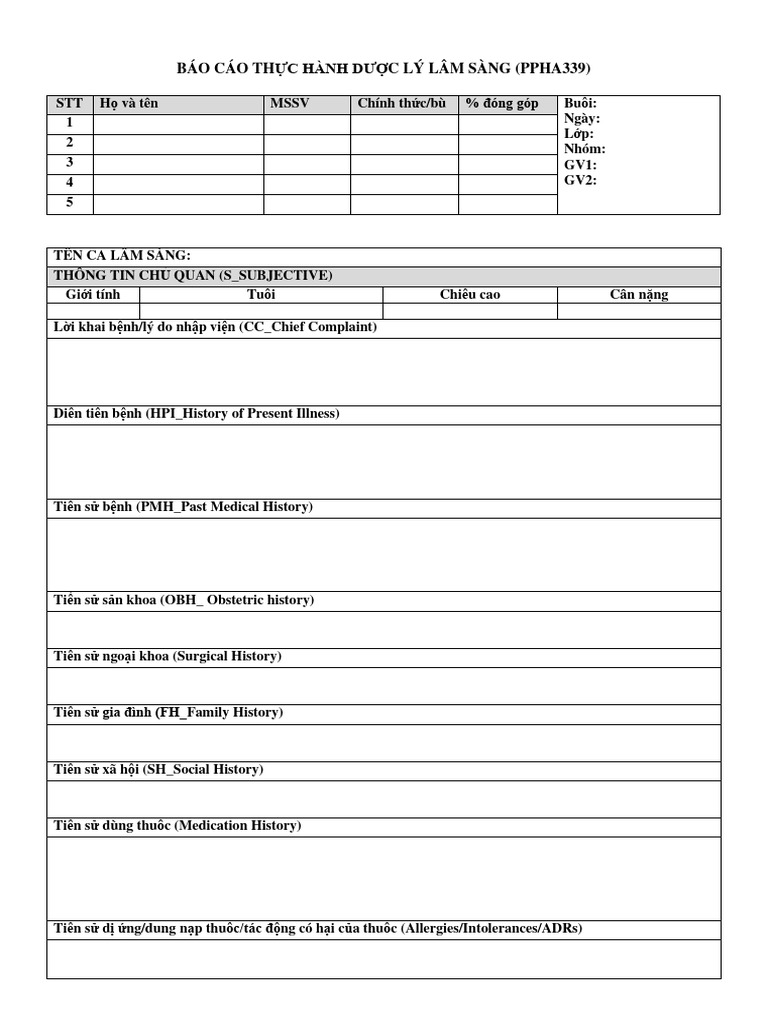 Mau bao cao SOAP | PDF