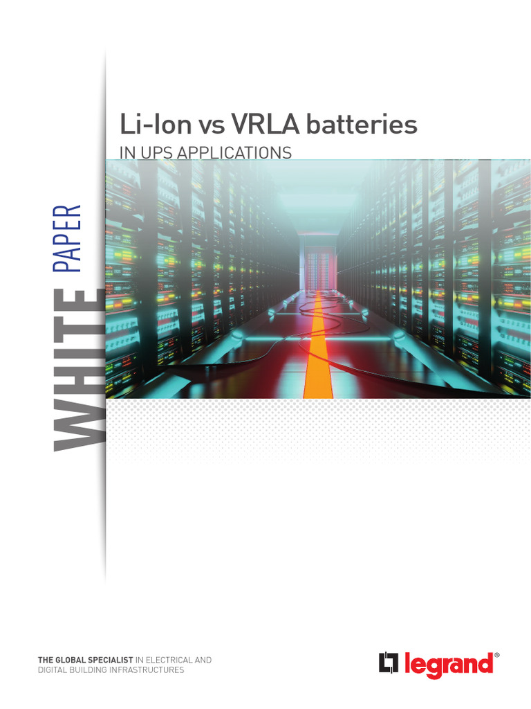 WP - Li-Ion Vs VRLA Batteries - Print | PDF | Rechargeable Battery ...