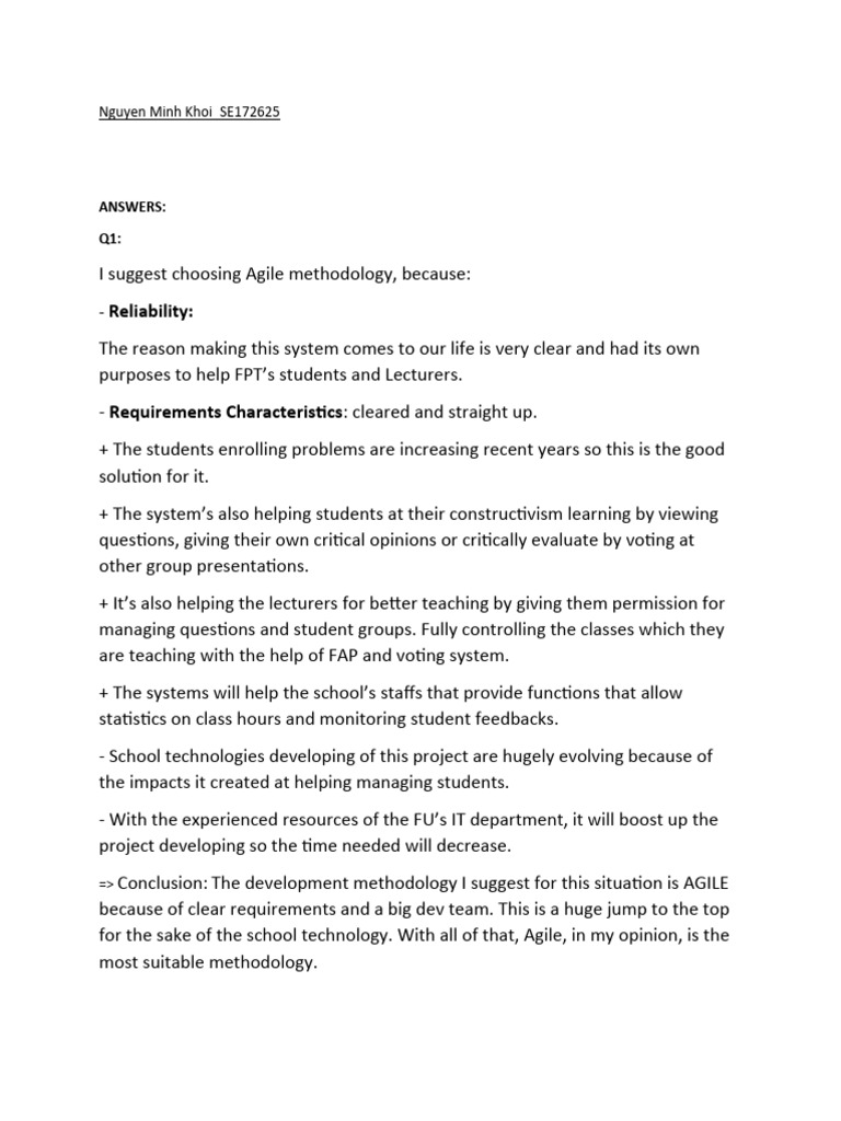 SE172625 SWE201c PE 01 | PDF | Methodology