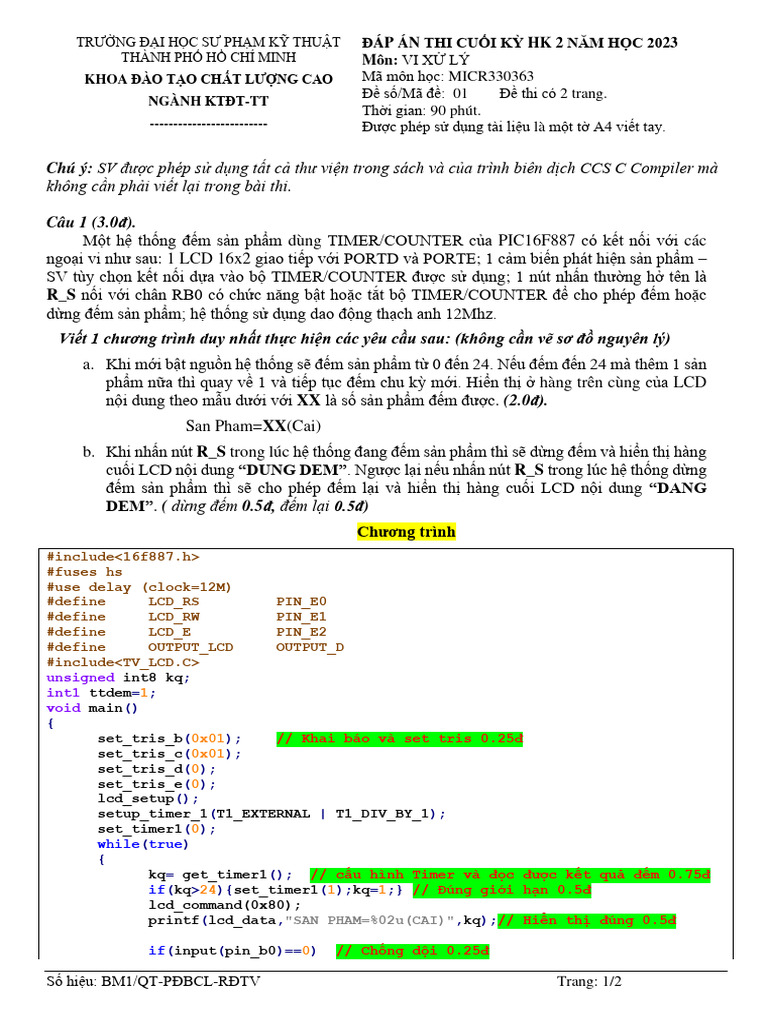 Dap An THI VXL 2023 Ver2 | PDF