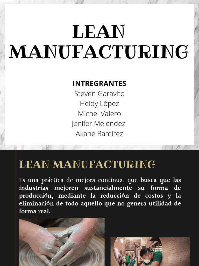 Exposición Manufactura Esbelta | PDF | Negocios