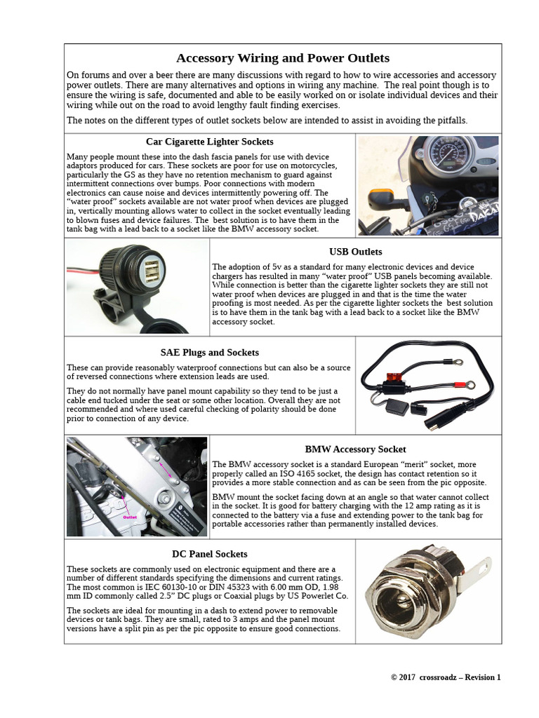 Accessory Sockets | PDF | Ac Power Plugs And Sockets | Electrical Connector